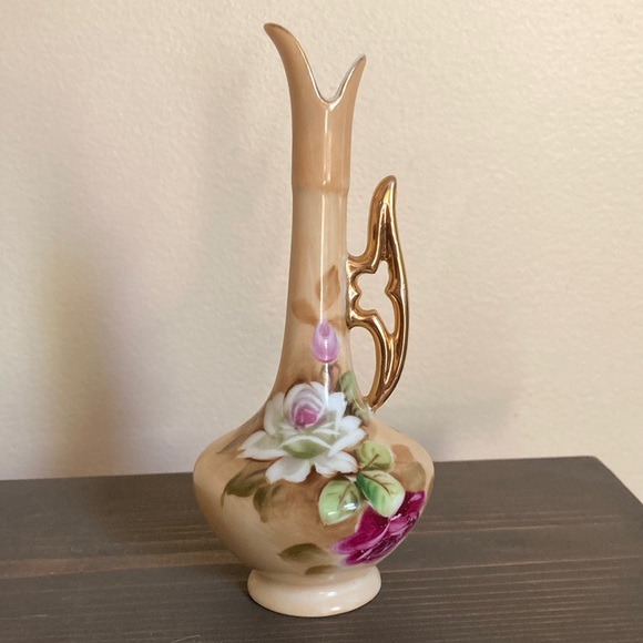Lefton | Accents | Vintage Lefton China Hand Painted Floral Bud Vase ...